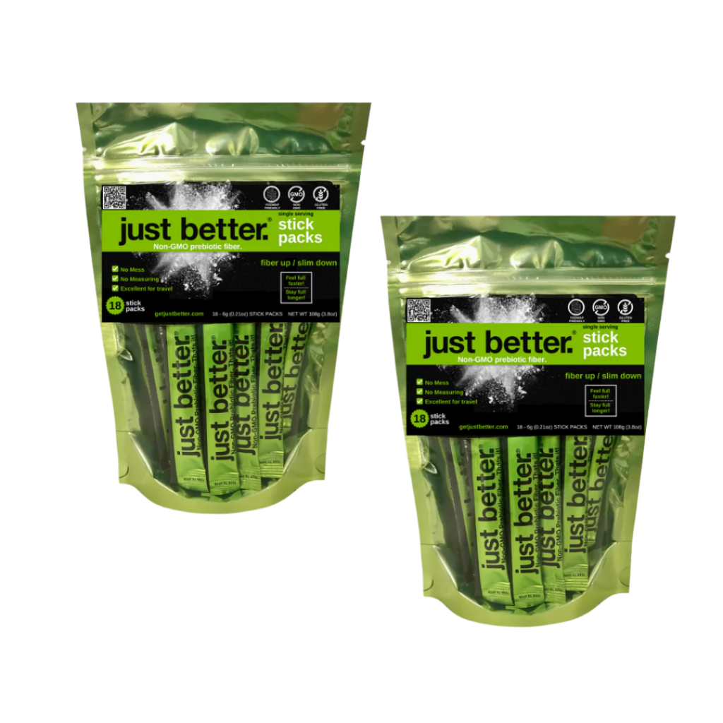 2-Pack 18-Count just better.® Prebiotic Fiber Stick Packs – JUST BETTER ...